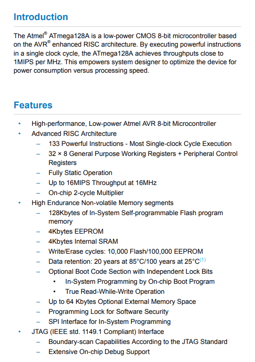 IC MICROCHIP ATMEGA128A-AUR