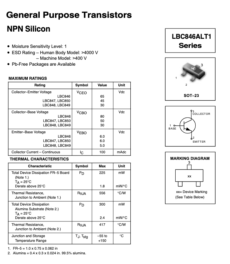 LRC LBC846BLT1G SOT-23